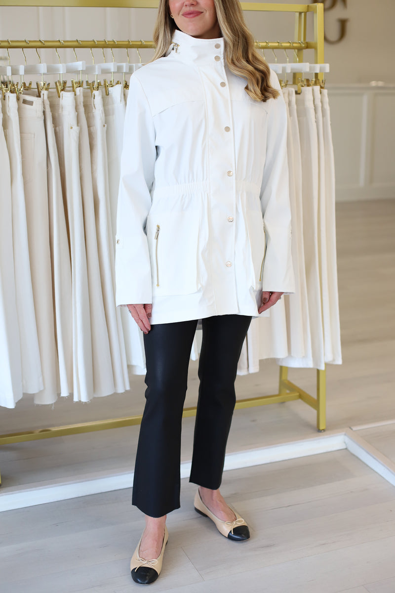 Renuar Winter White Rain Coat